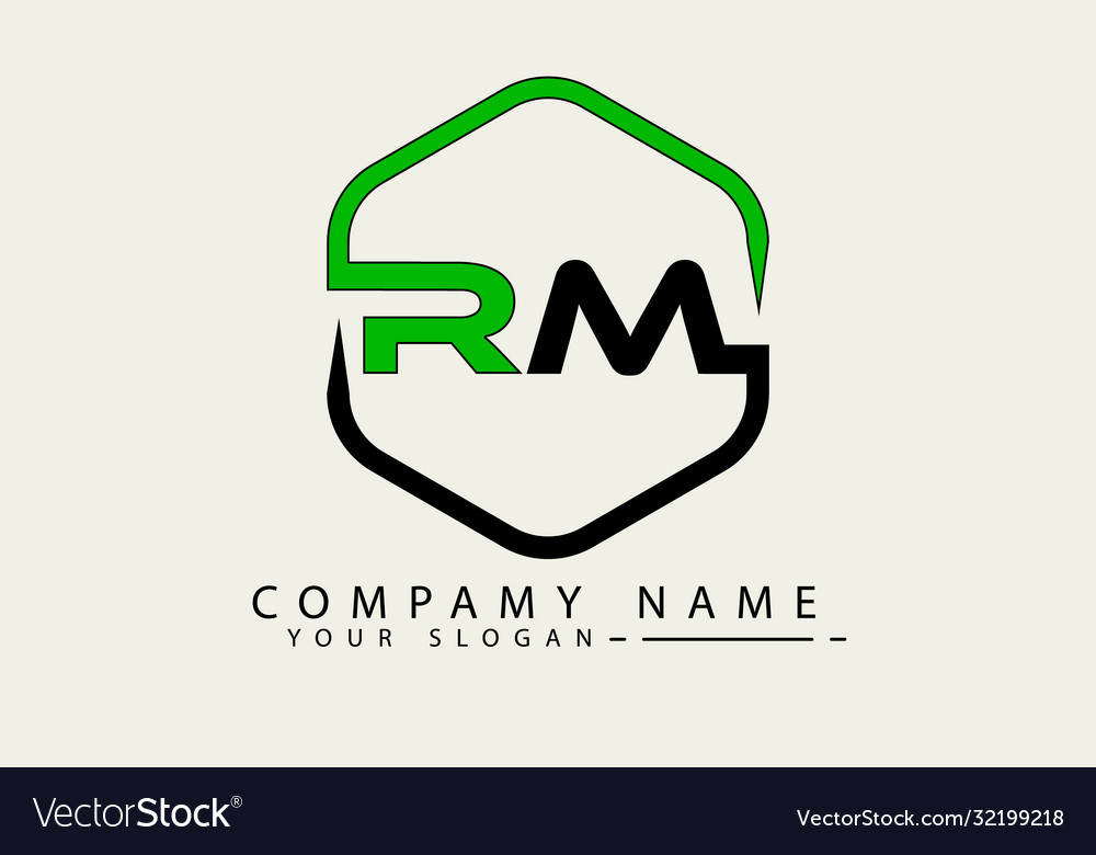 Rm logo Royalty Free Vector Image - VectorStock