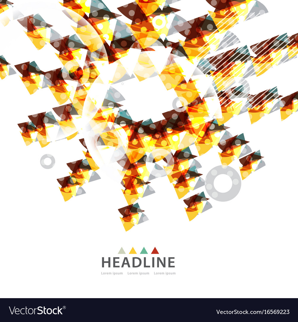 Brochure header layout Royalty Free Vector Image