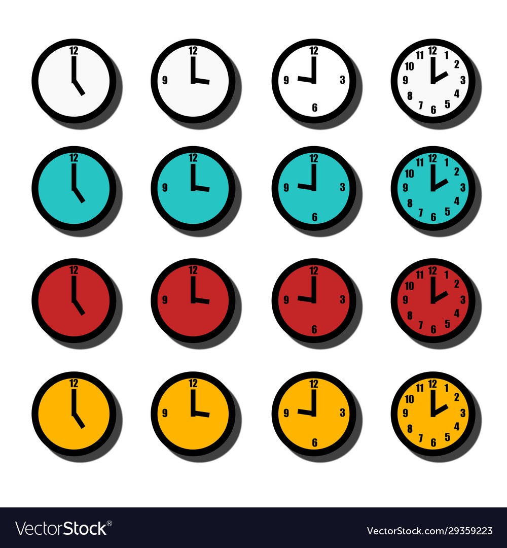 Clock Royalty Free Vector Image - VectorStock