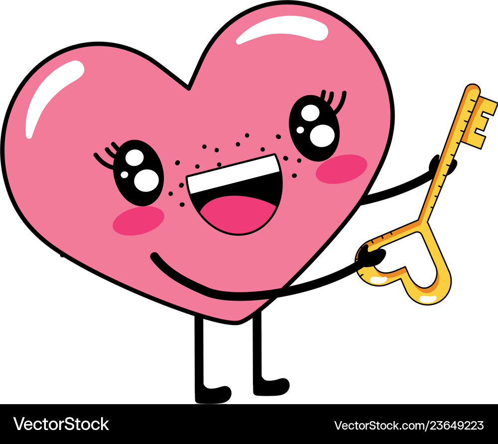 Love heart cartoon Royalty Free Vector Image - VectorStock