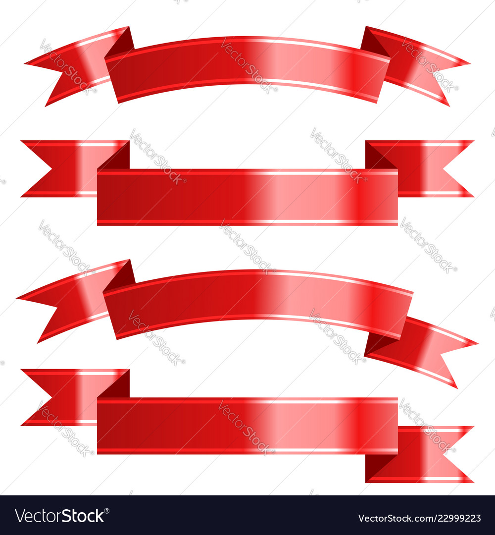 Ribbon set Royalty Free Vector Image - VectorStock