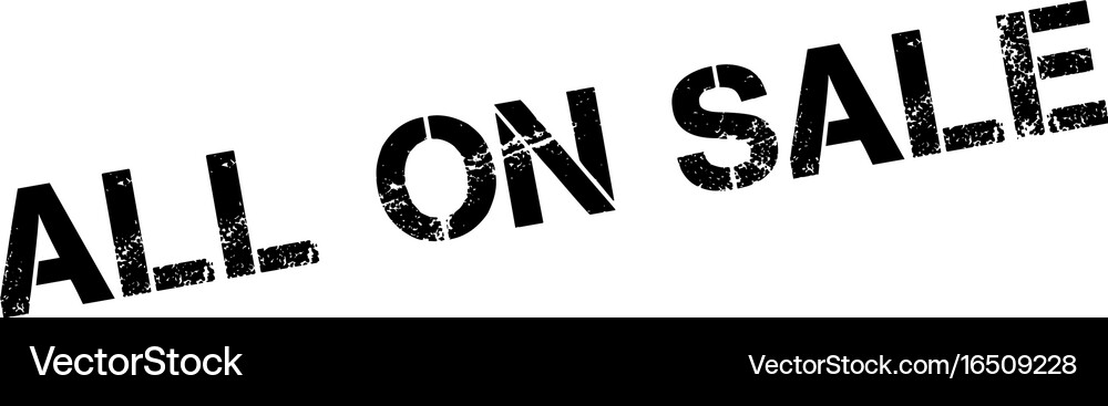 All on sale rubber stamp Royalty Free Vector Image