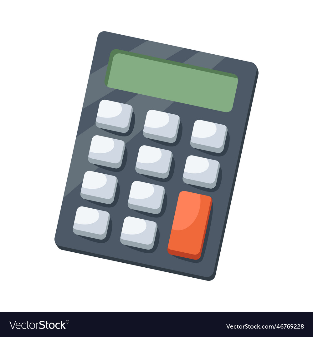 Calcuator for math classes Royalty Free Vector Image