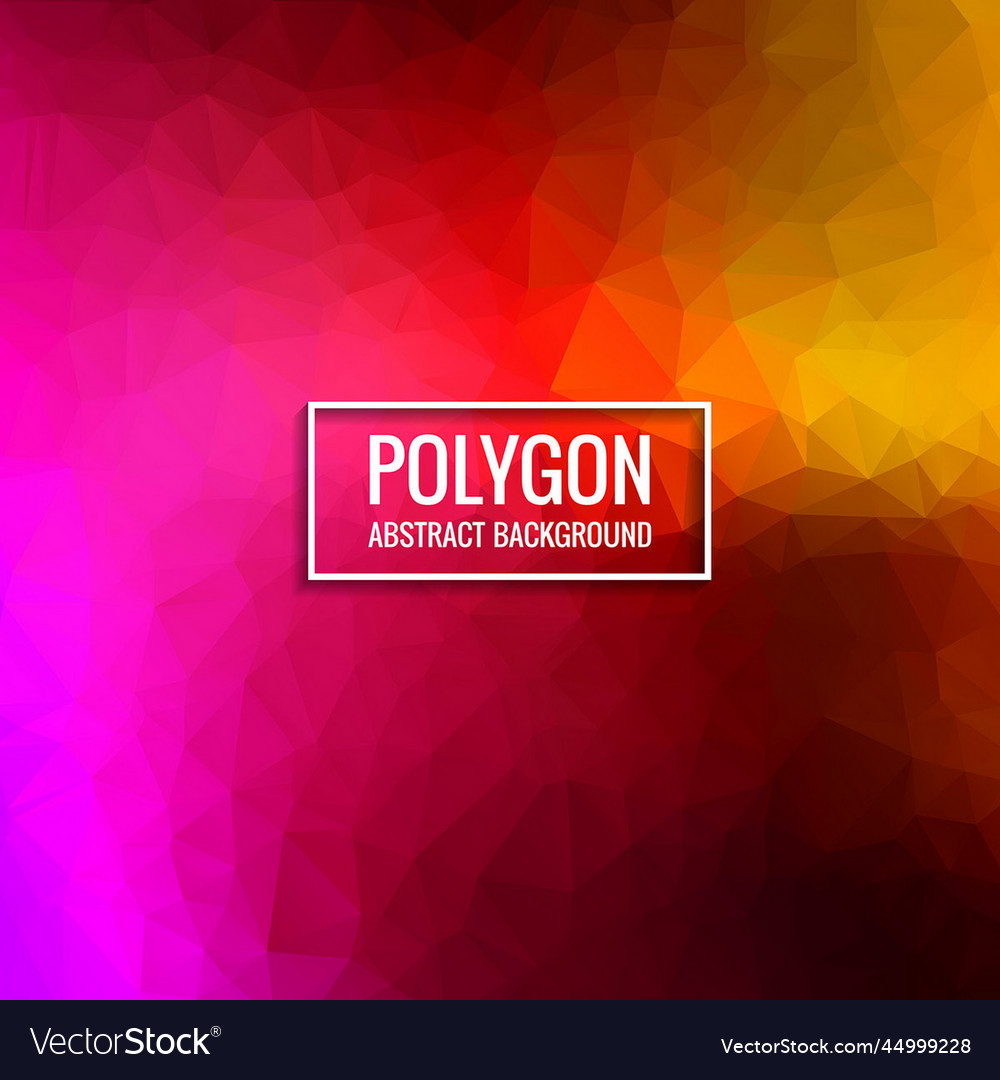 Colorful polygons background design Royalty Free Vector