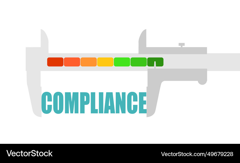 Compliance standard regulation business concept Vector Image