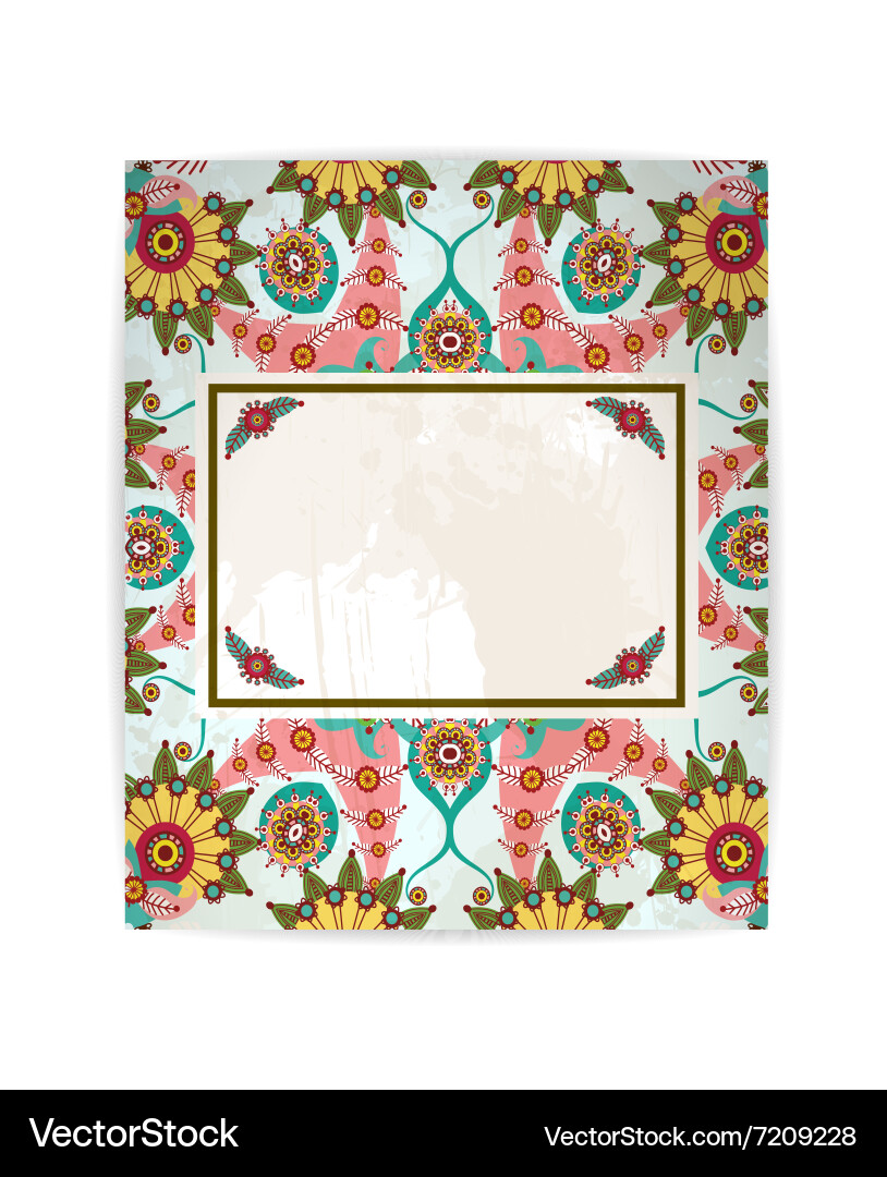 Floral background or card with flowers Royalty Free Vector