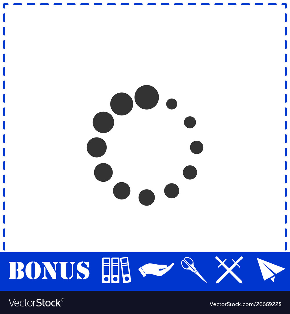 Loading icon flat Royalty Free Vector Image - VectorStock