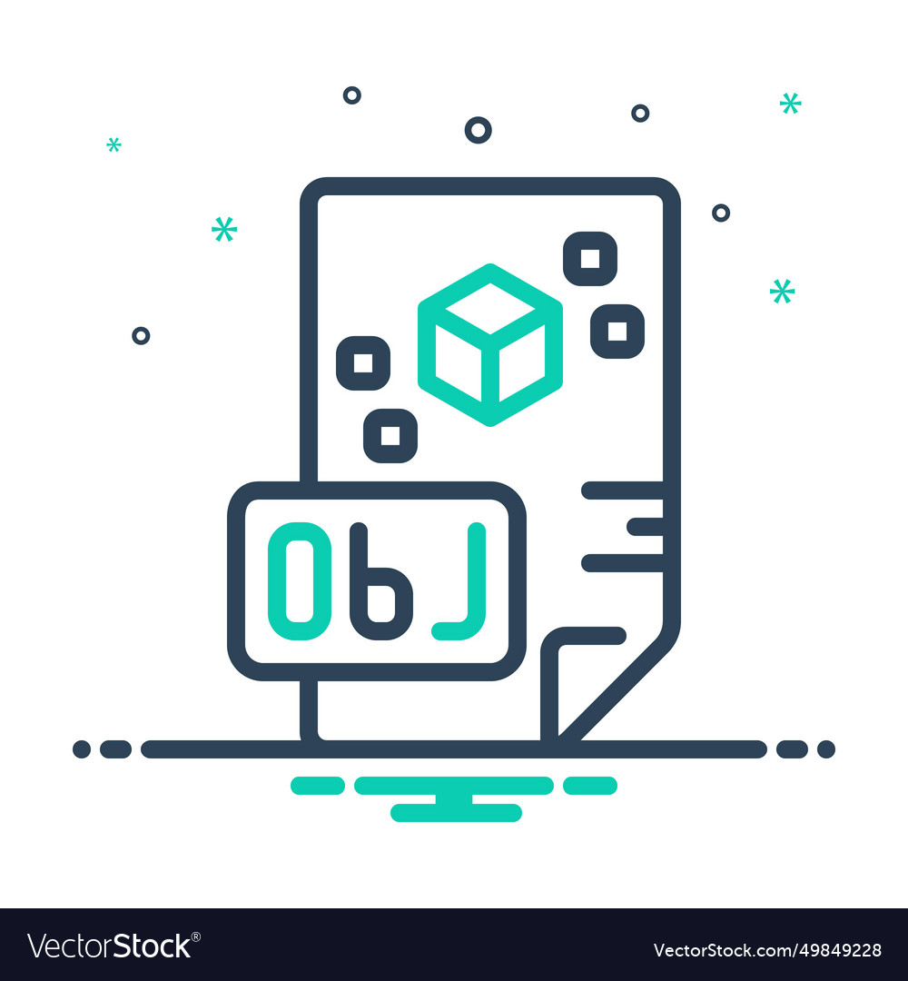 Obj Royalty Free Vector Image - VectorStock