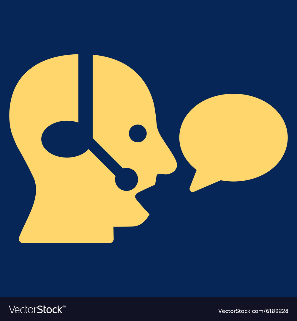 Operator message icon Royalty Free Vector Image