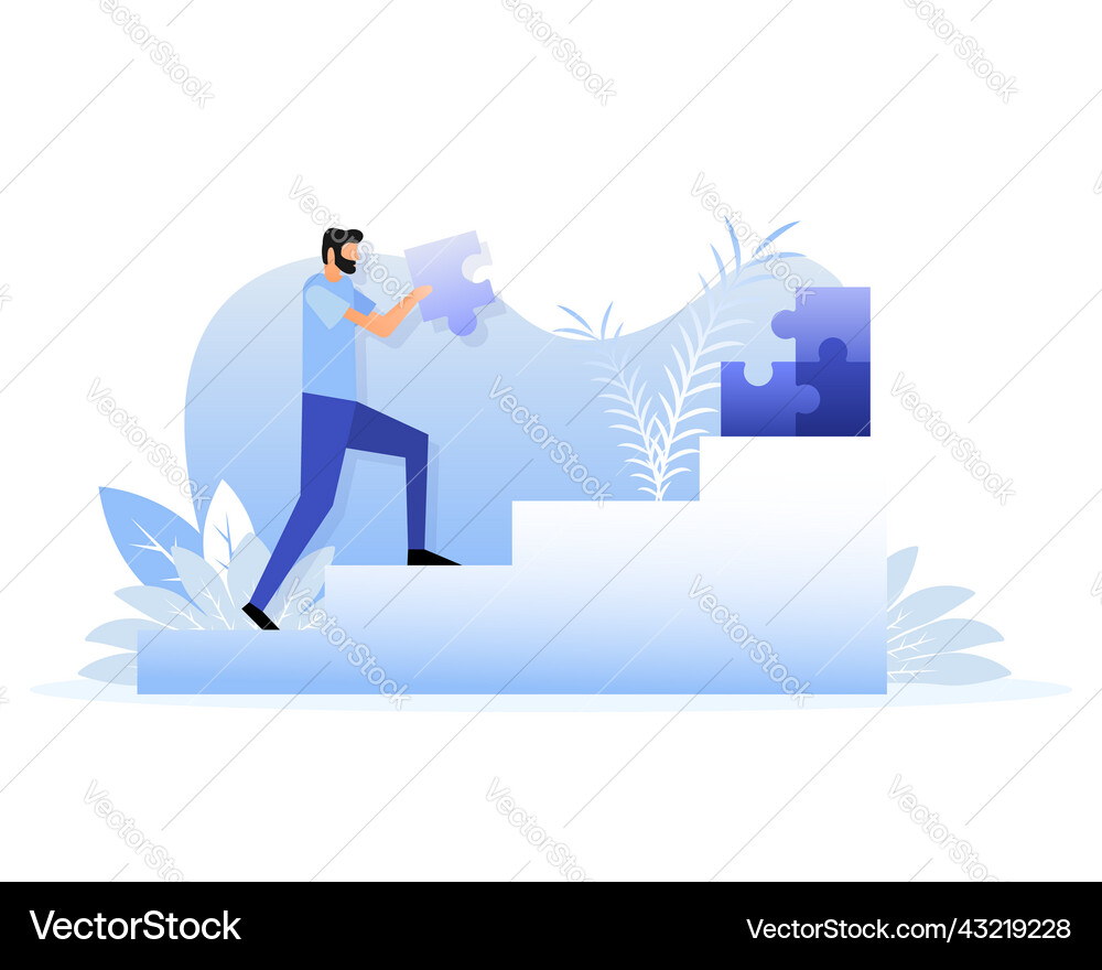 Puzzle people great design for any purposes Vector Image