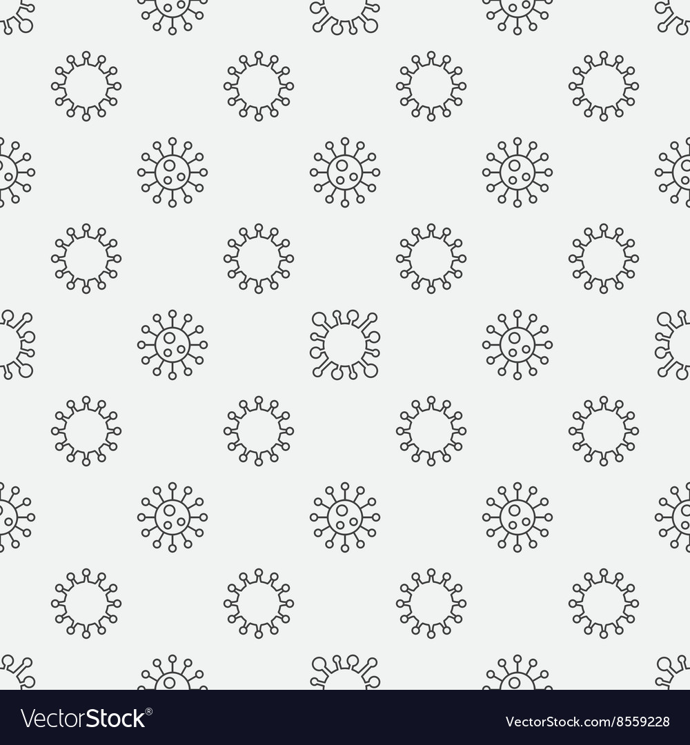 Virus seamless pattern Royalty Free Vector Image