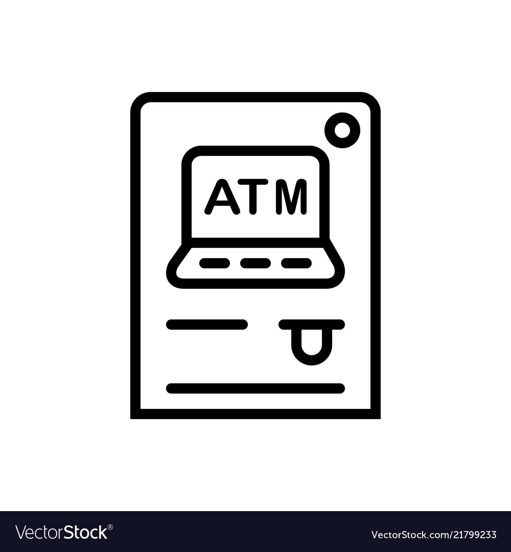 Atm Royalty Free Vector Image - VectorStock