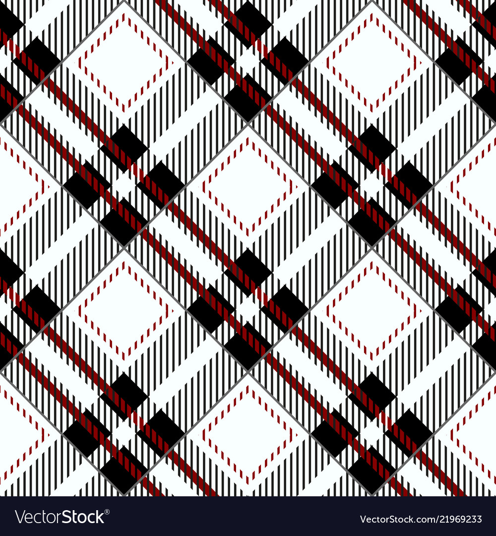 Black gingham tablecloth seamless diagonal pattern