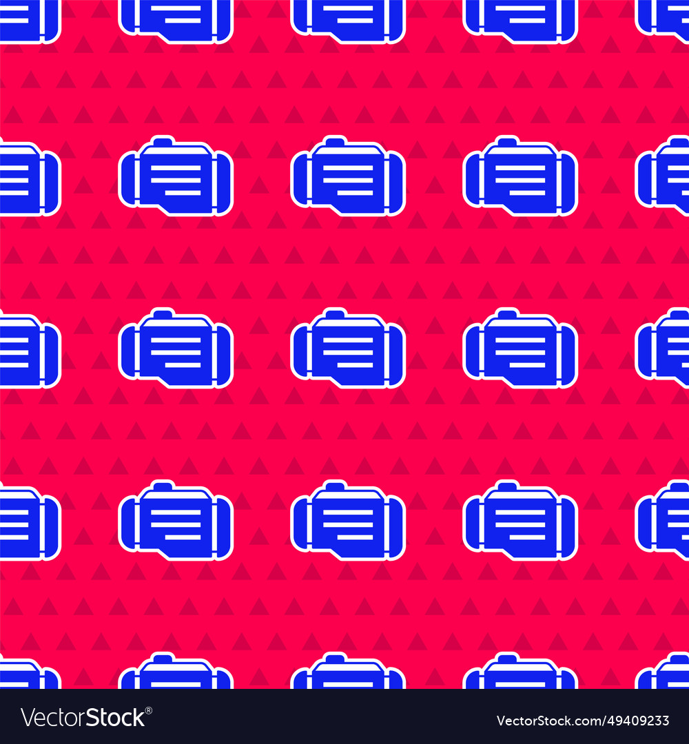 Blue check engine icon isolated seamless pattern Vector Image Blue check engine icon isolated seamless pattern Vector Image