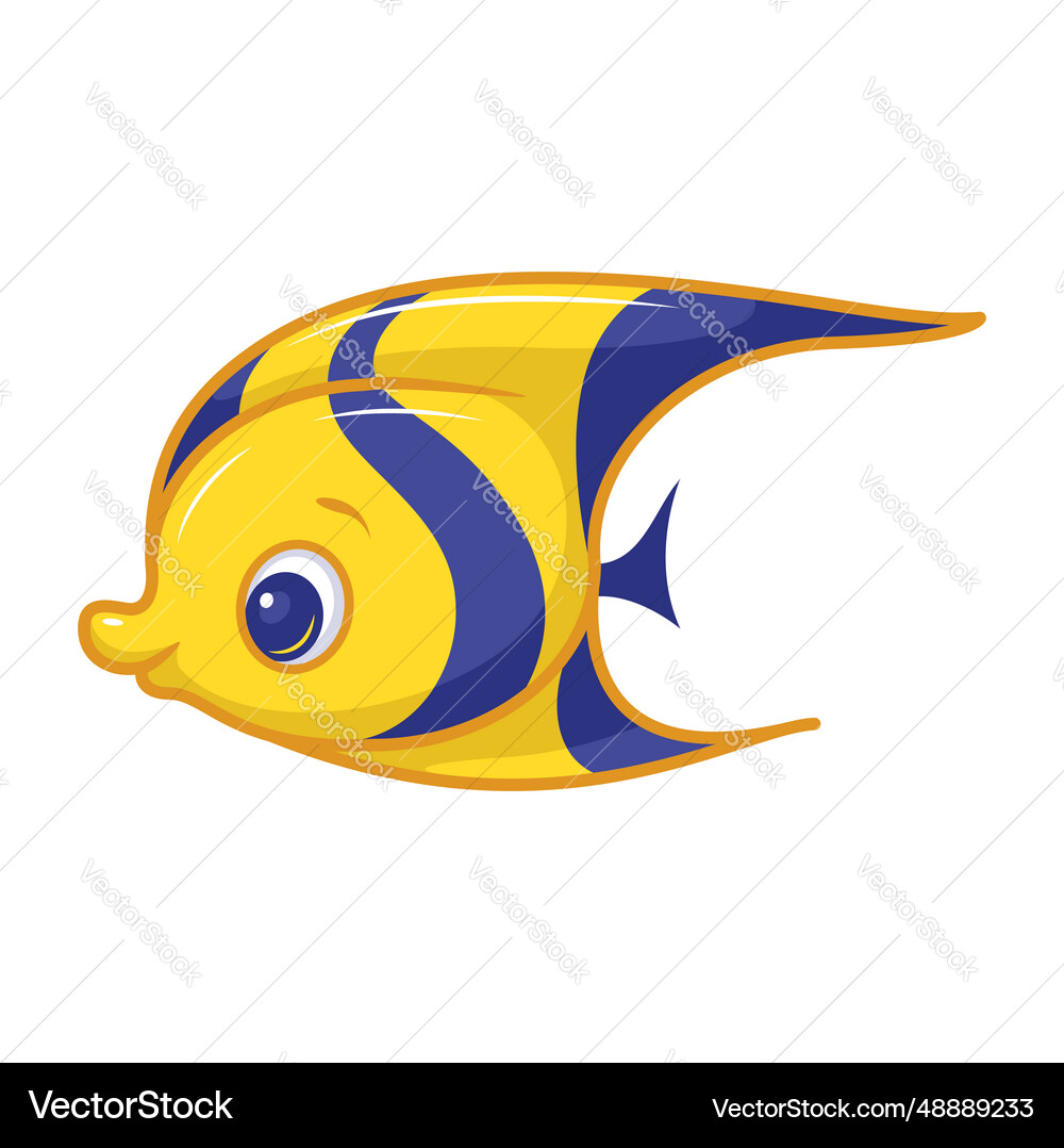 Fish idol cartoon Royalty Free Vector Image - VectorStock