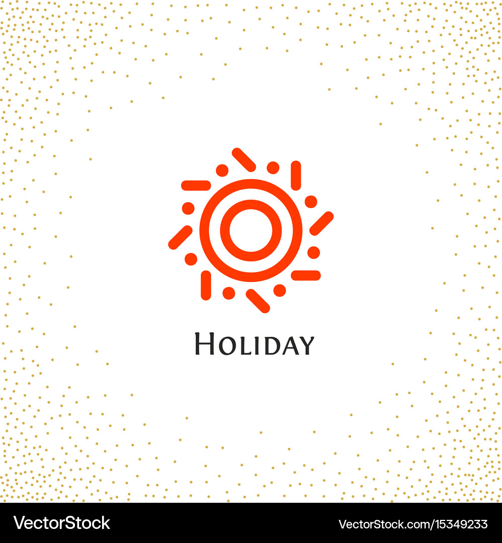 Isolated abstract round shape orange color logo Vector Image