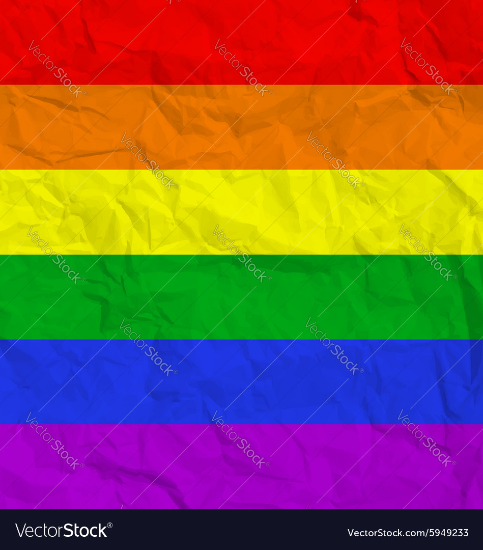Rainbow flag Royalty Free Vector Image - VectorStock