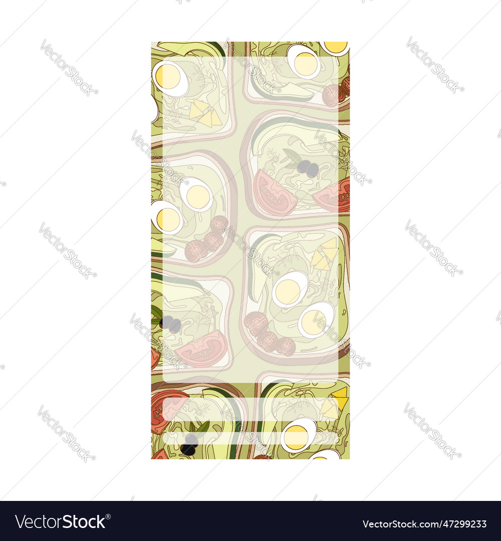Vertical rectangular postcard flyers Royalty Free Vector