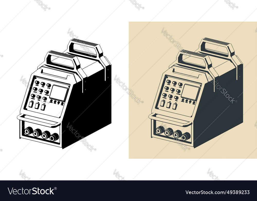 Welding machine Royalty Free Vector Image - VectorStock