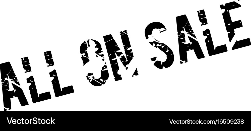 All on sale rubber stamp Royalty Free Vector Image