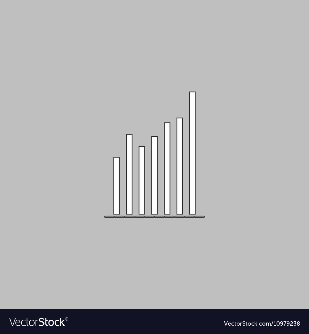 Chart computer symbol Royalty Free Vector Image