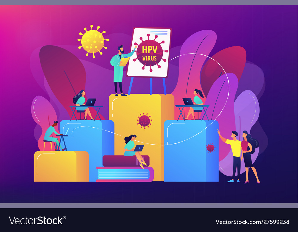 Hpv education programs concept Royalty Free Vector Image Hpv education programs concept Royalty Free Vector Image