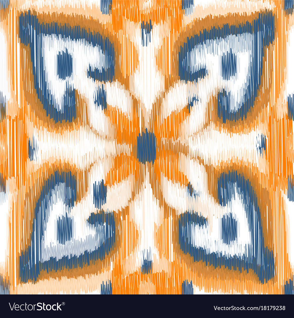 Ikat pattern Royalty Free Vector Image - VectorStock