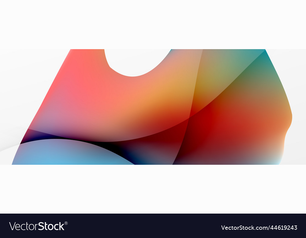 Abstract background fluid gradient color wave Vector Image