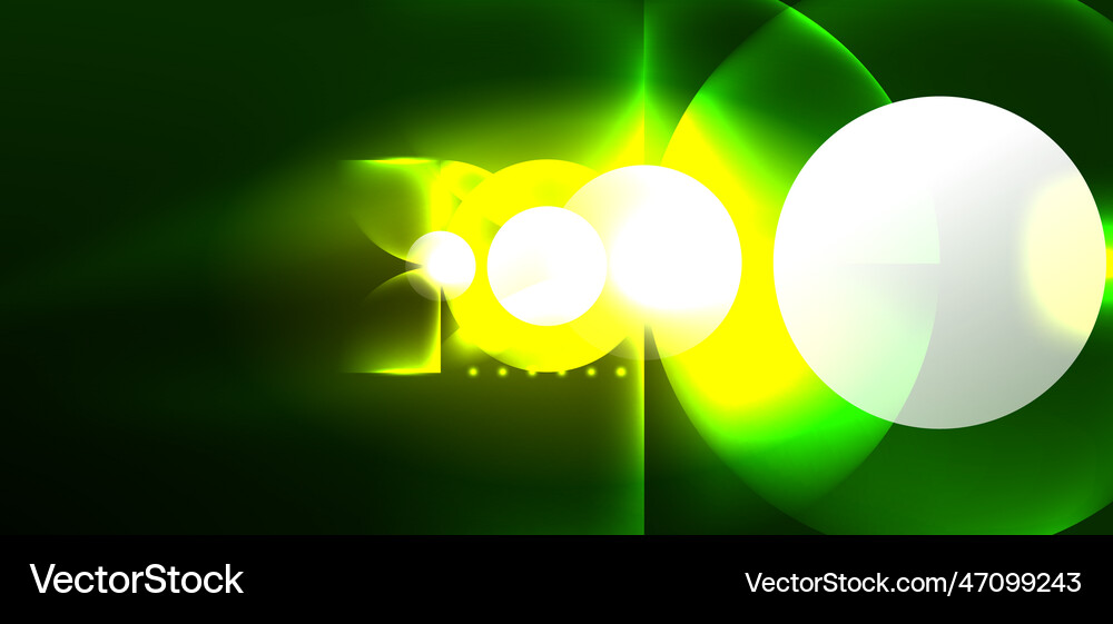 Abstract background shiny glowing neon color round