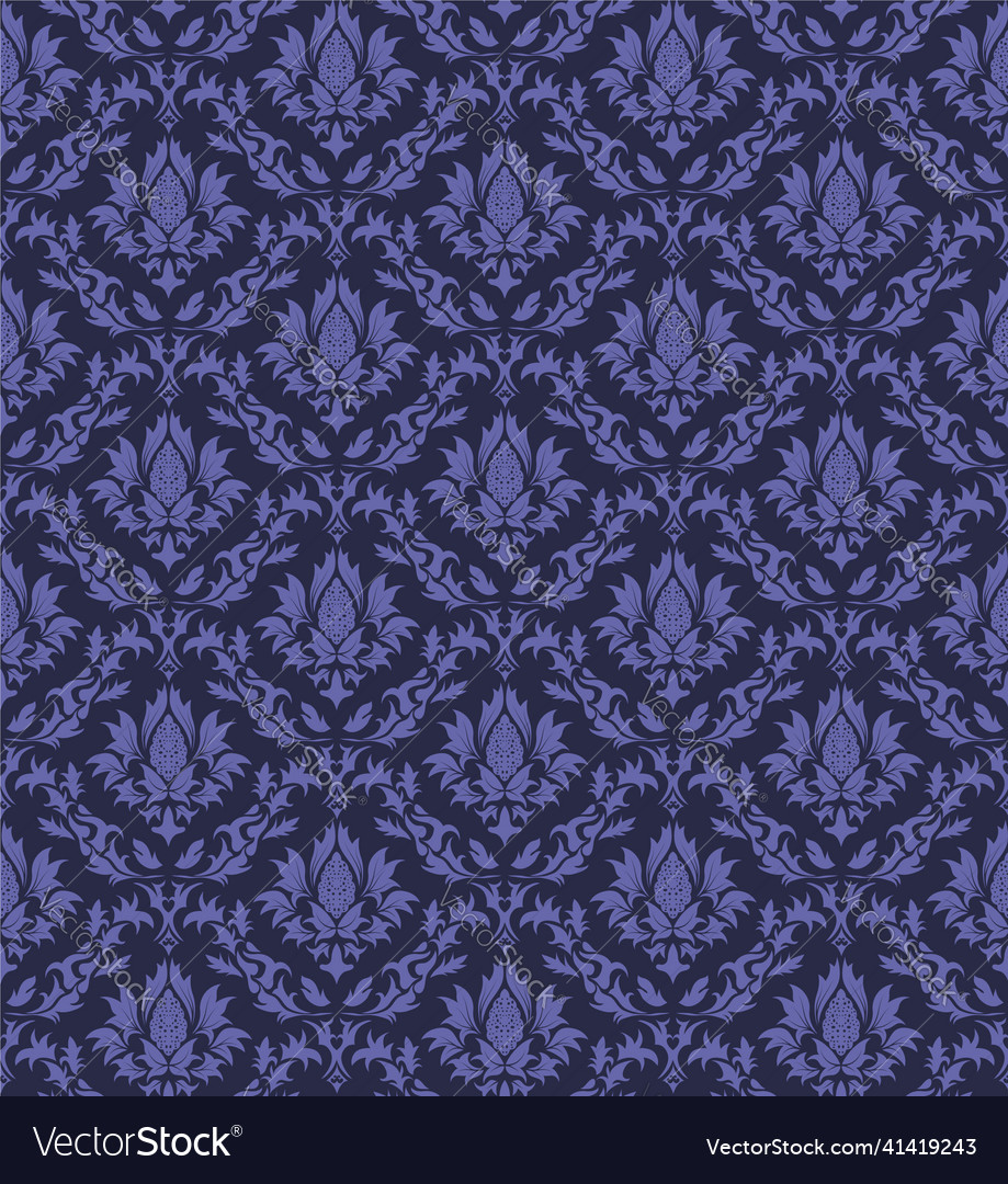 Damask seamless pattern Royalty Free Vector Image