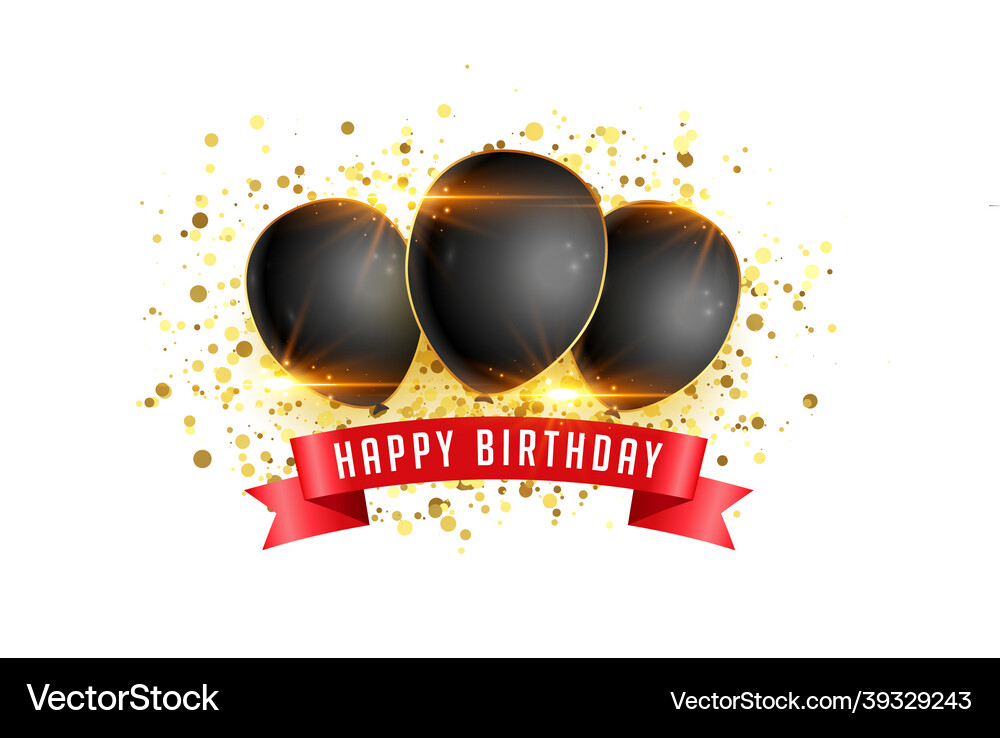 Happy birthday celebration card background Vector Image