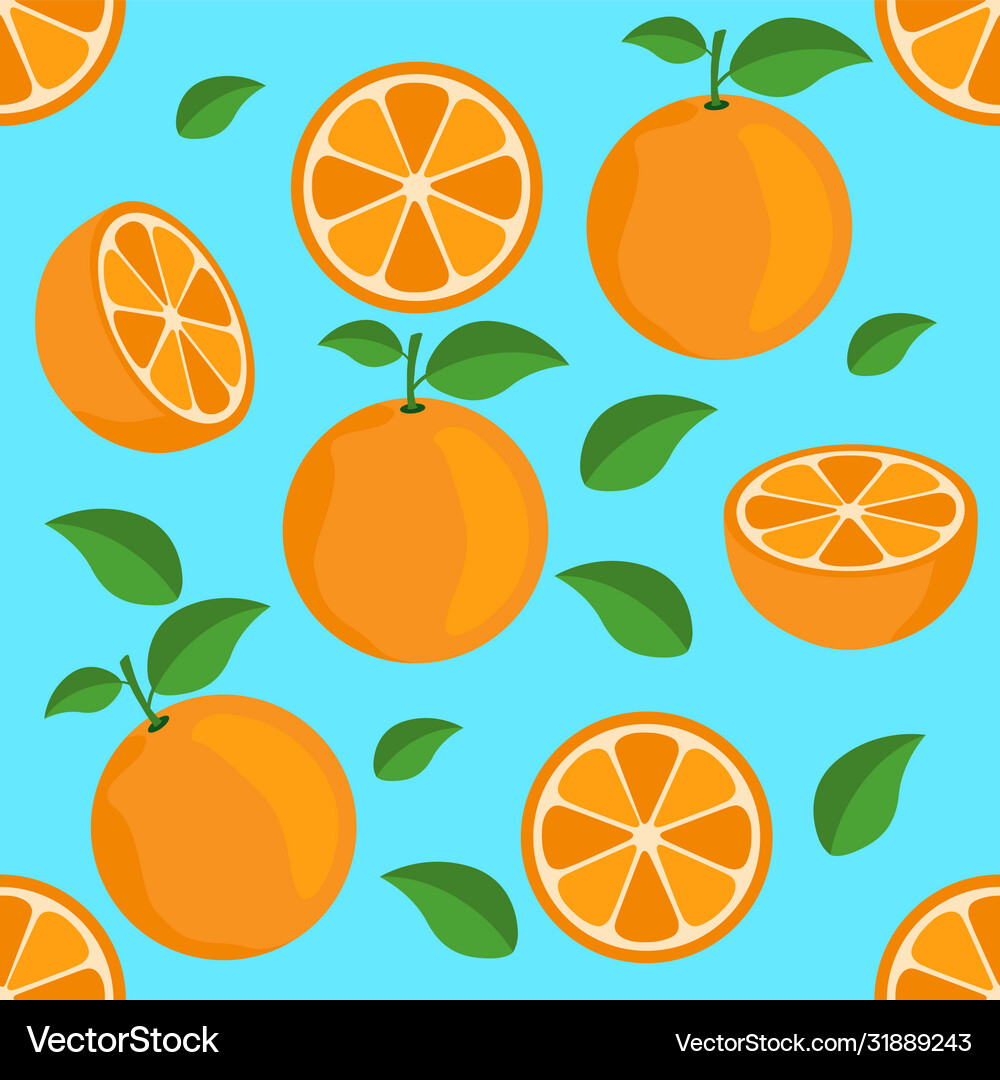 Orange citrus pattern texture background Vector Image