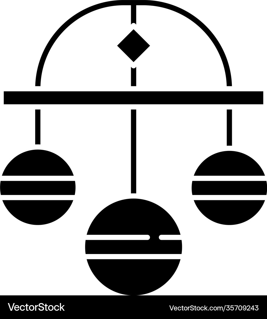 Pawn symbol black glyph icon Royalty Free Vector Image