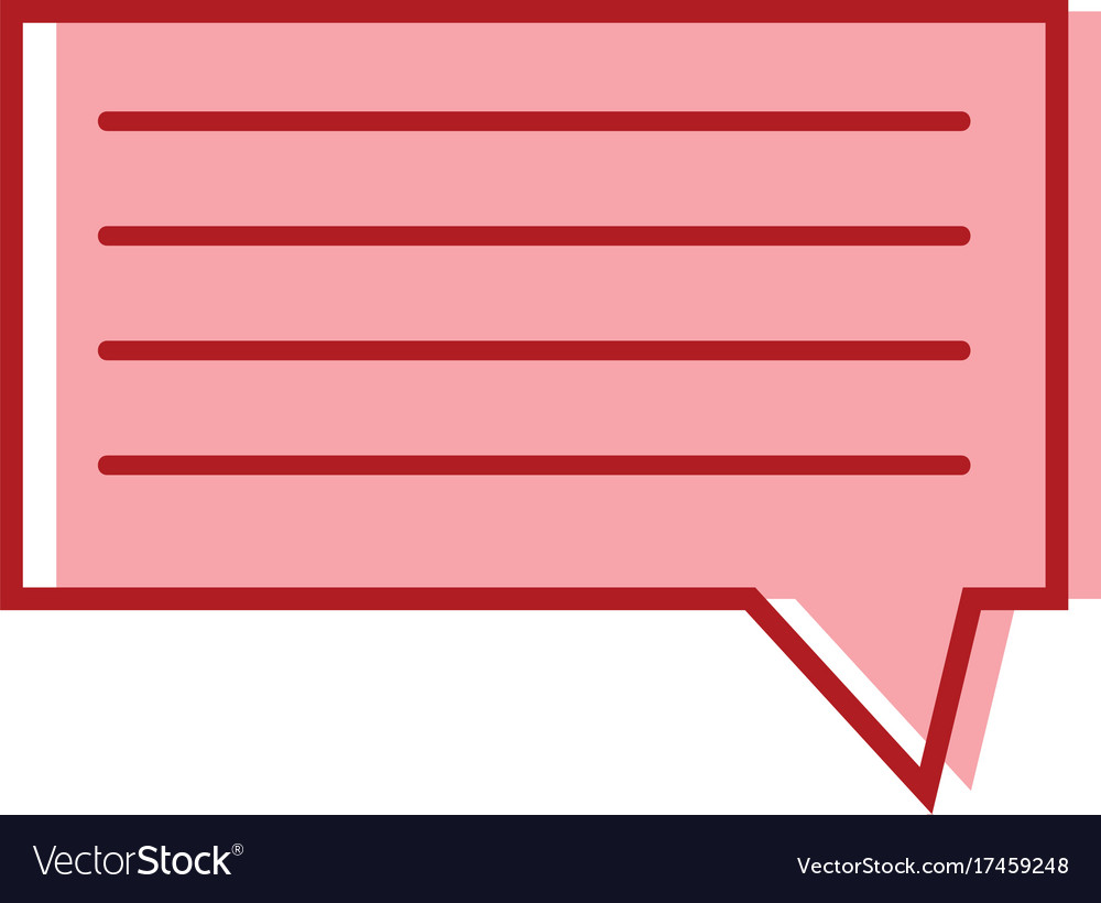 Chat bubble graphic text message Royalty Free Vector Image