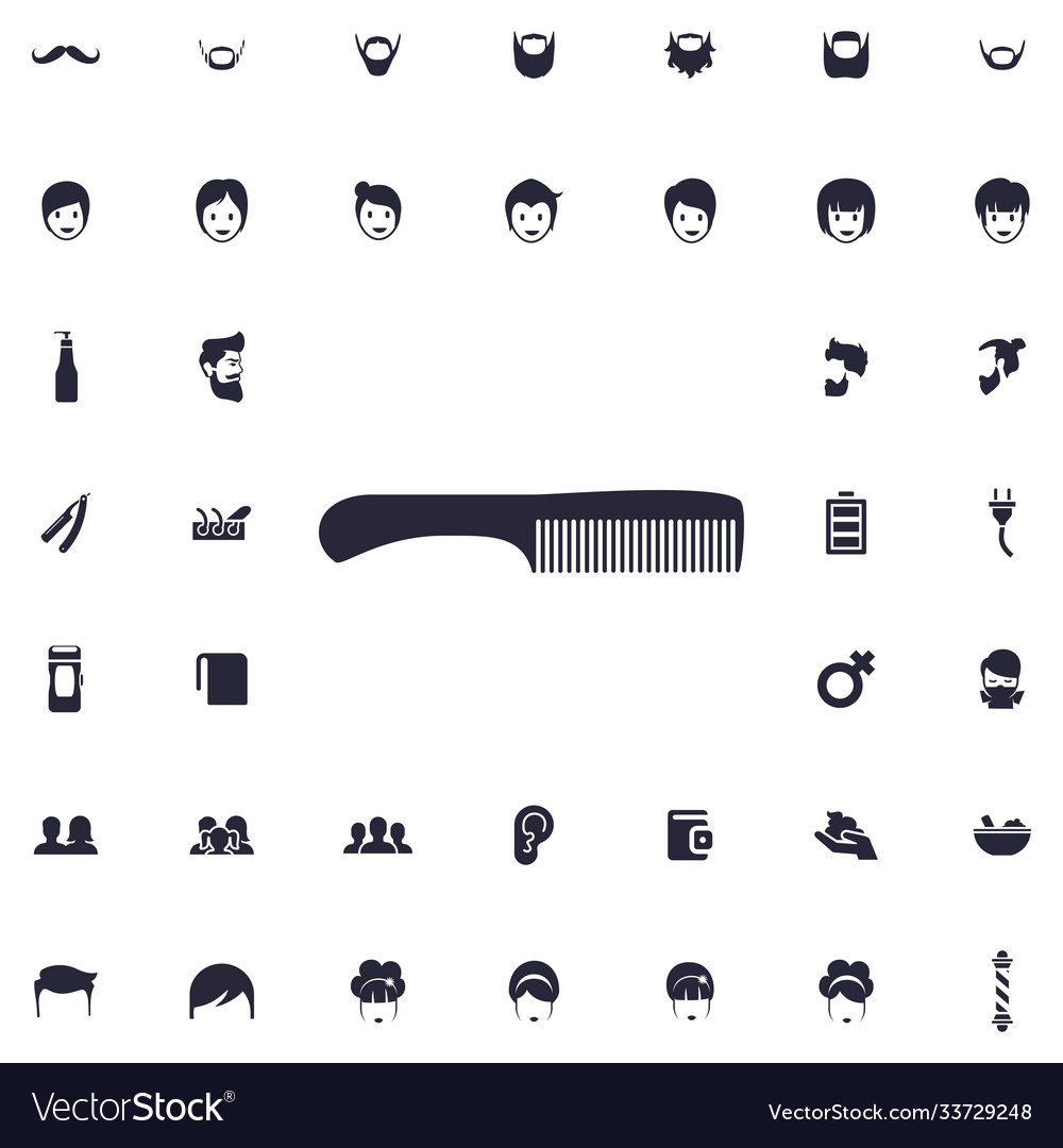 Comb icon Royalty Free Vector Image - VectorStock