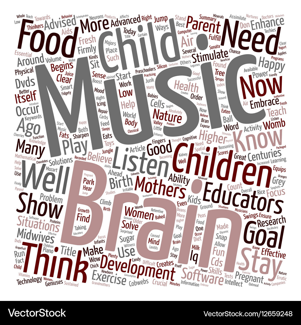 Jump start grey cells in your child text Vector Image