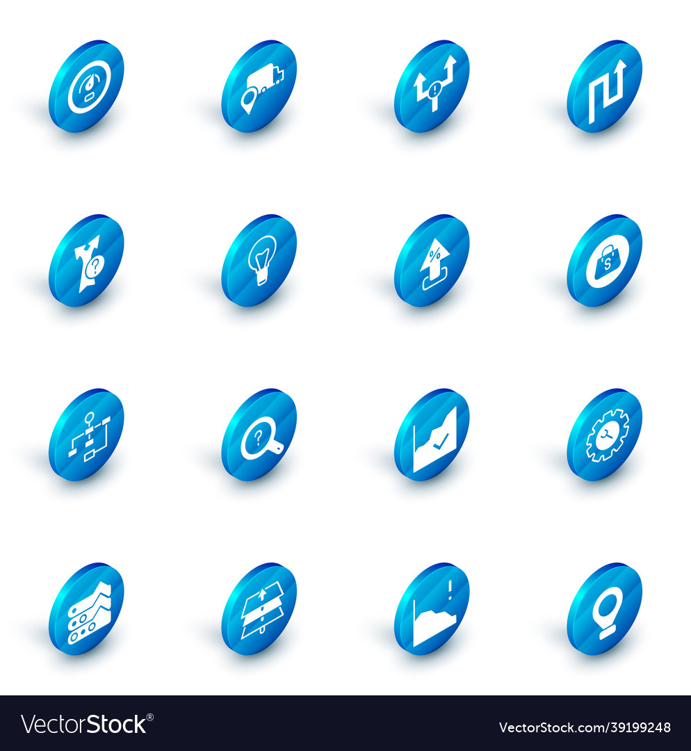 Set delivery tracking arrow hierarchy organogram Vector Image Set delivery tracking arrow hierarchy organogram Vector Image