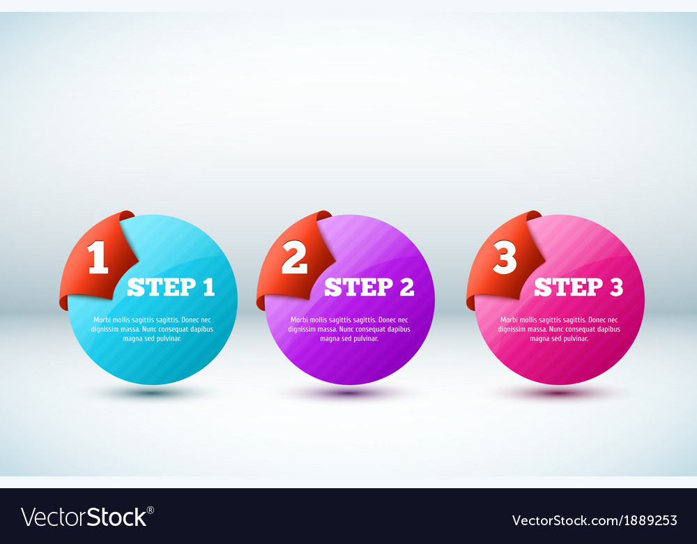 3d progress background Royalty Free Vector Image