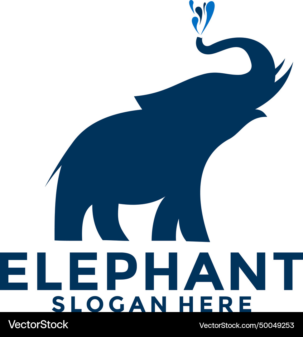Elephant Safari Logo - Zoo Emblem Royalty Free Vector Image
