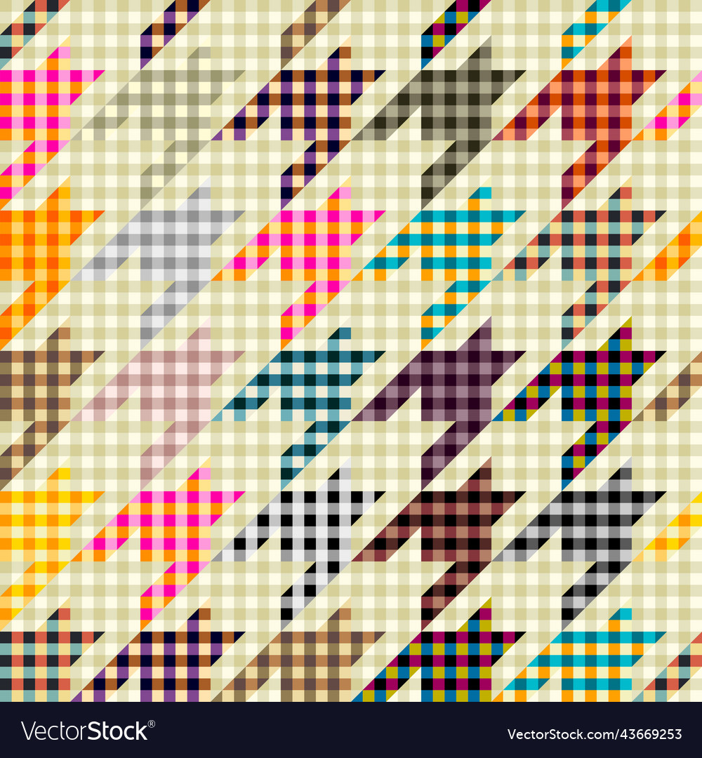 Geometric Abstract Pattern Intersection Style Vector Image