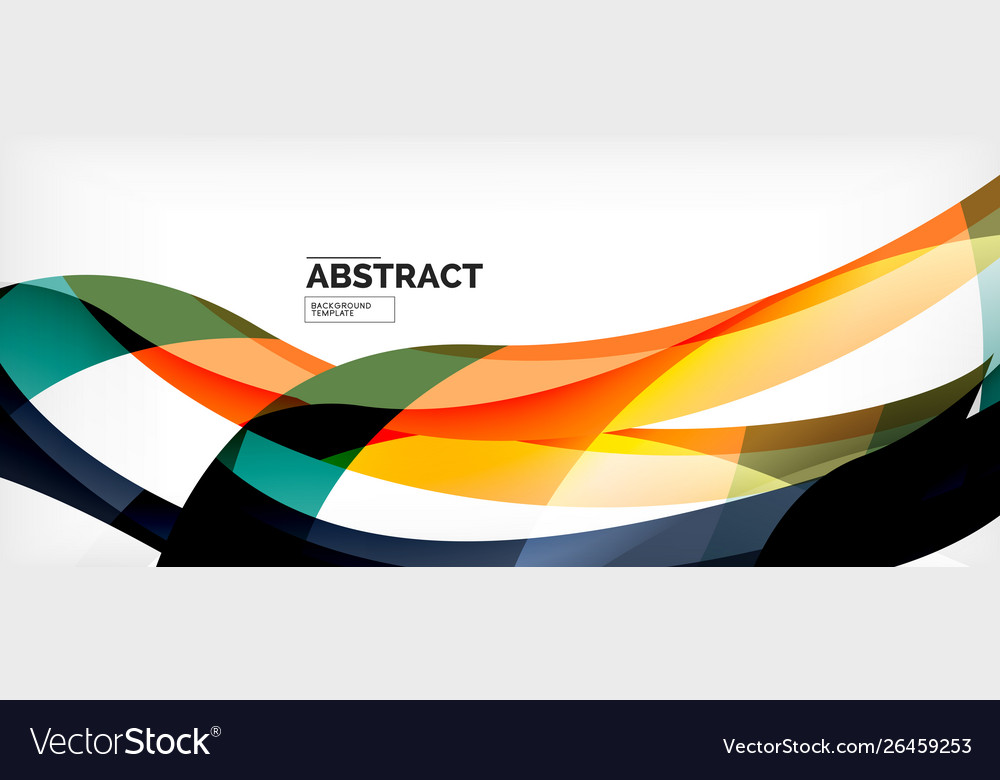 Linear wave web template Royalty Free Vector Image