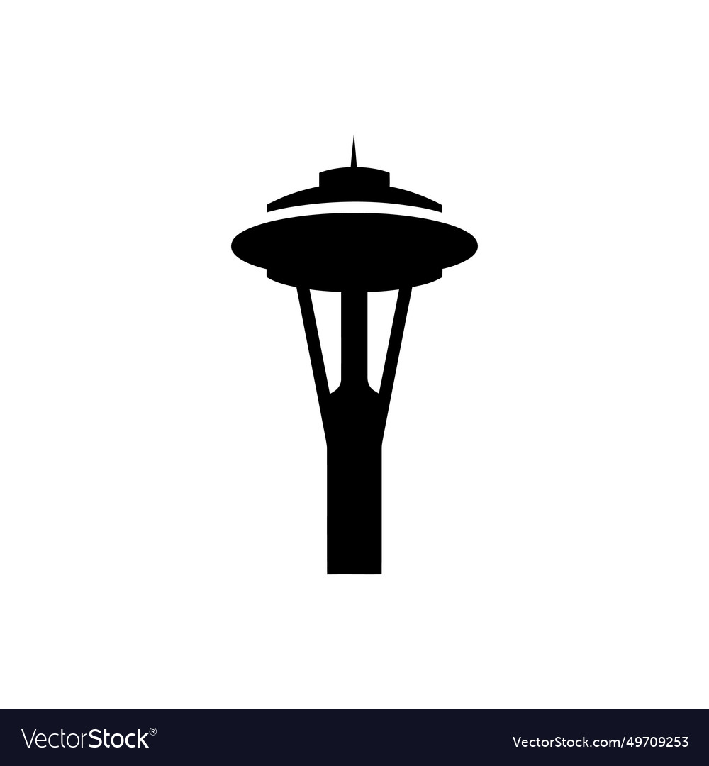 Seattle Space Needle Icon Royalty Free Vector Image
