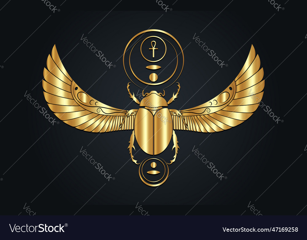 Egyptian Gold Scarab Beetle Meaning