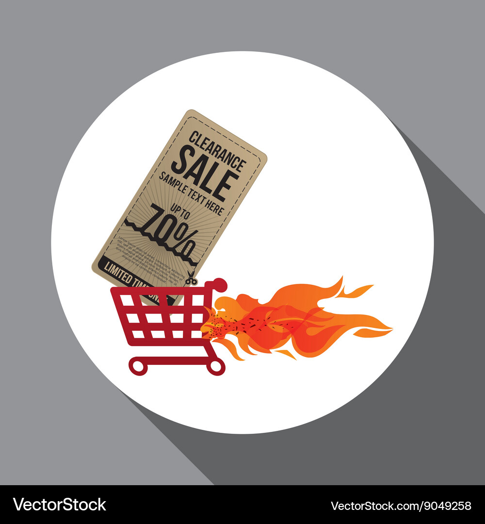 Sale design offer icon isolated Royalty Free Vector Image