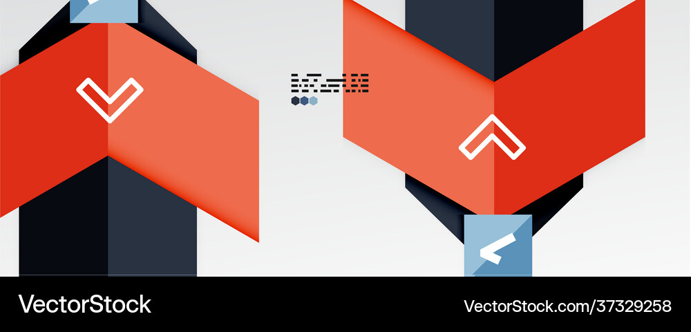 Shiny color triangles and geometric shapes Vector Image