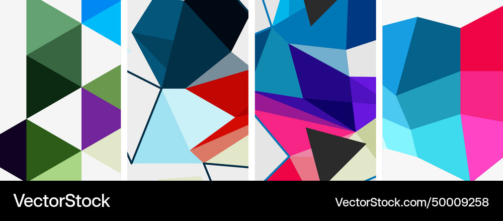Triangle geometric abstract backgrounds Royalty Free Vector