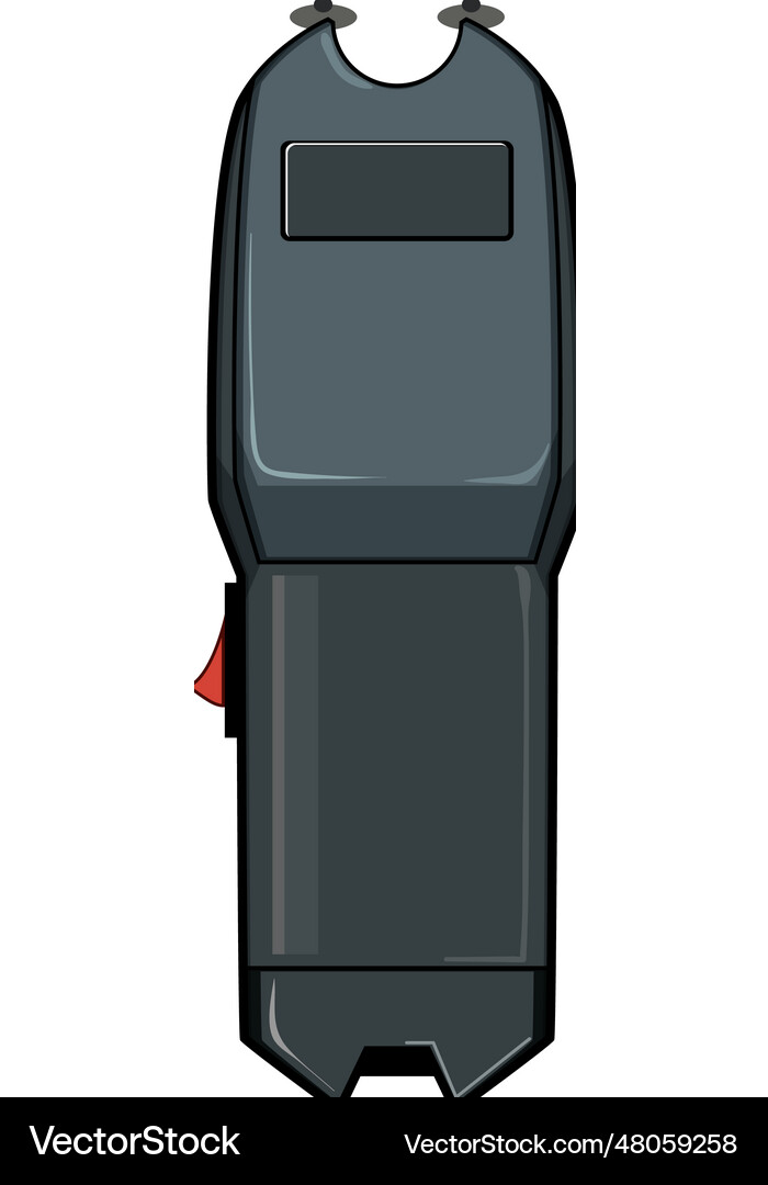 Weapon taser gun cartoon Royalty Free Vector Image
