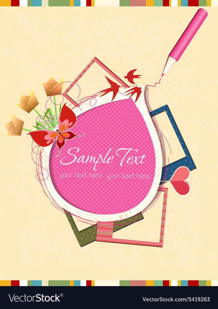 Abstract frame Royalty Free Vector Image - VectorStock