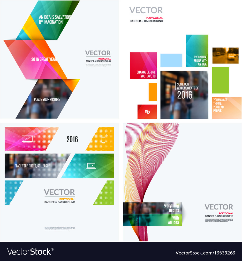 Business design elements for graphic layout Vector Image