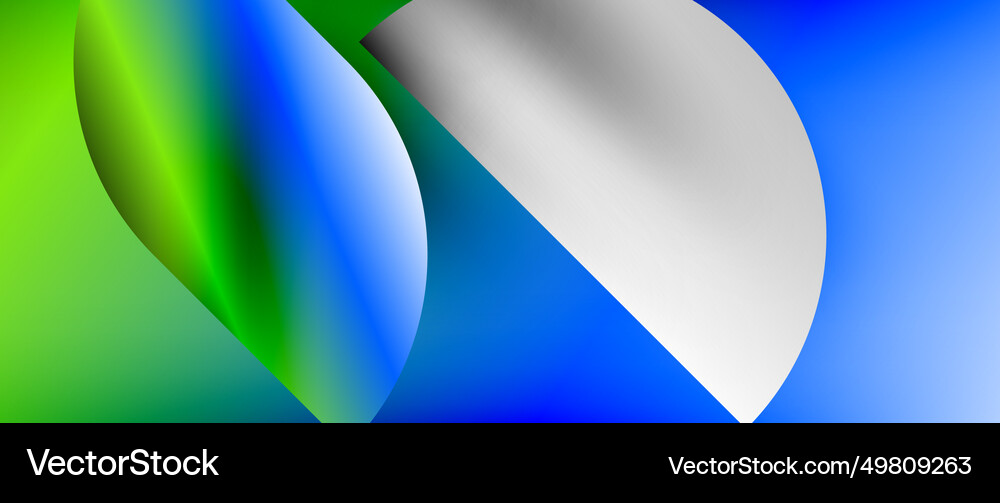 Circles and round shapes with gradients minimal Vector Image